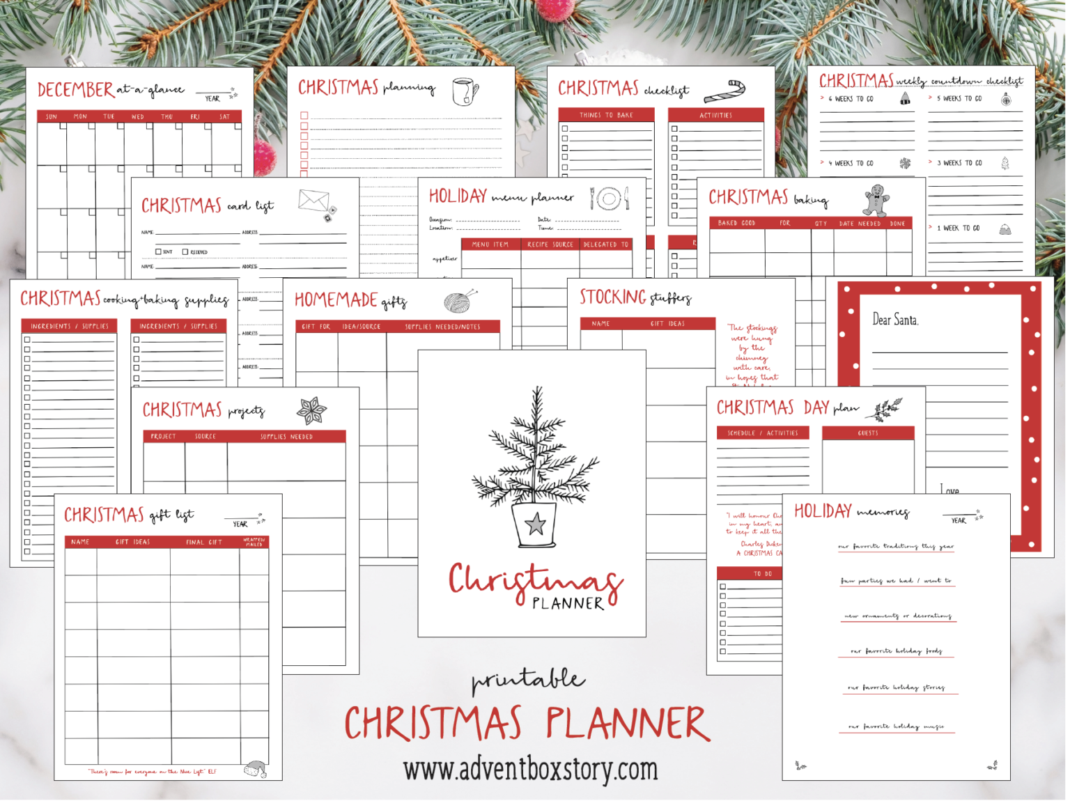 Free Christmas Planner – The Advent Box Story